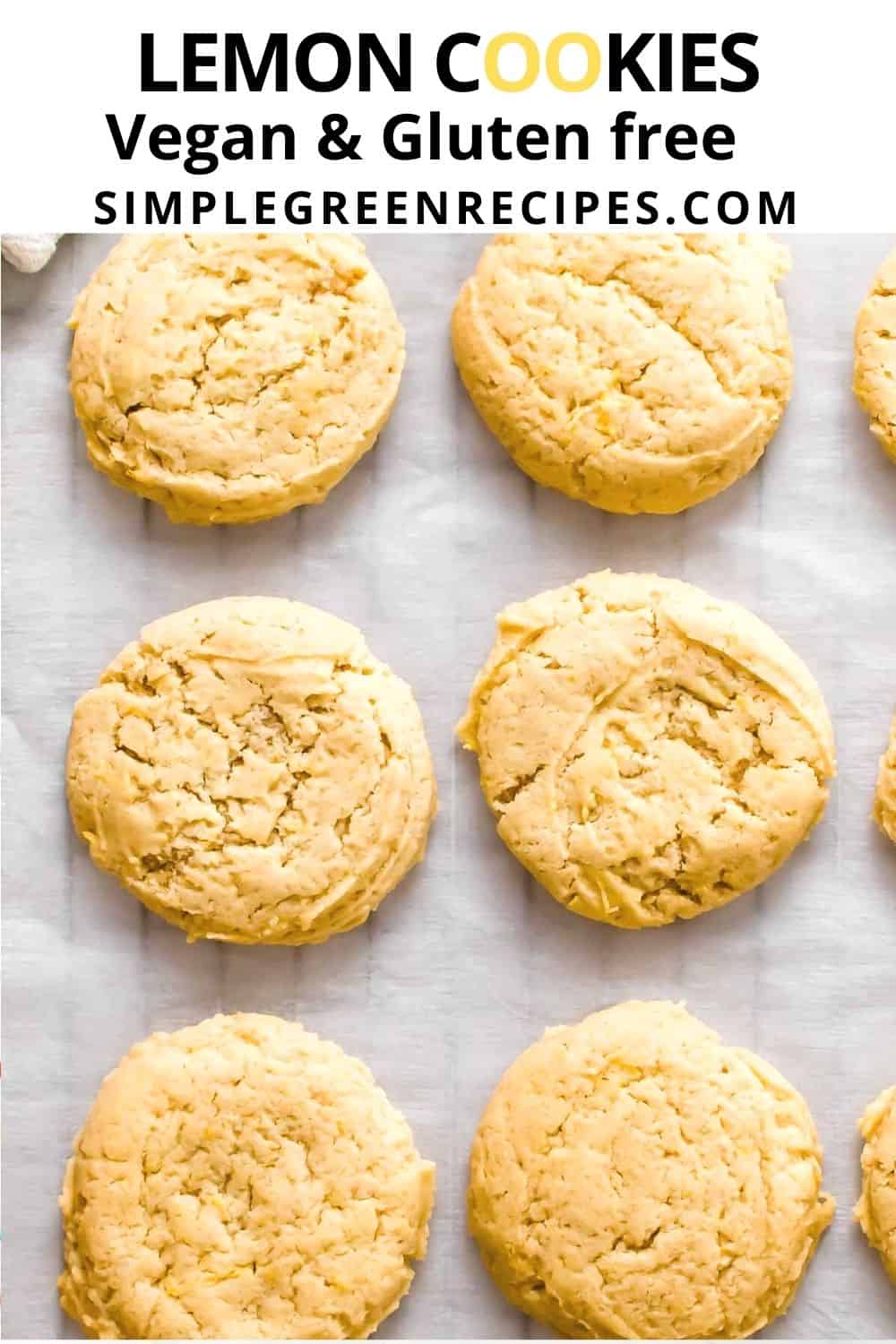 Vegan Lemon Cookies - Simple Green Recipes
